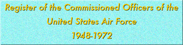 HyperWar: U.S. Air Force Registers, 1948-1972