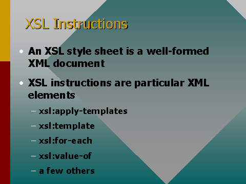 XSL Instructions